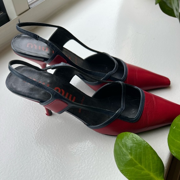 Miu Miu | Shoes | Miu Miu Red Heels | Poshmark